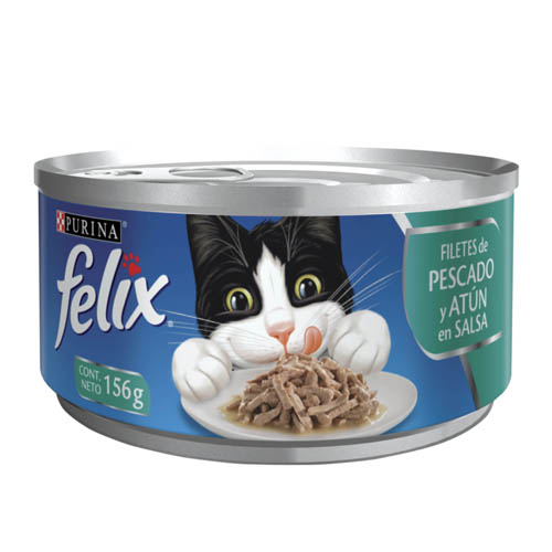 FELIX LATA FILETES DE PESCADO Y ATÚN EN SALSA 156GR – miaugatospetshop