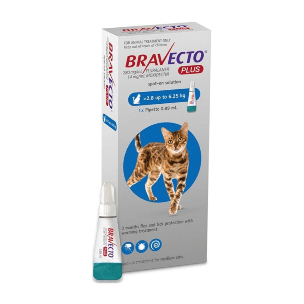 BRAVECTO PLUS - 2.8KG - 6.25KG – miaugatospetshop